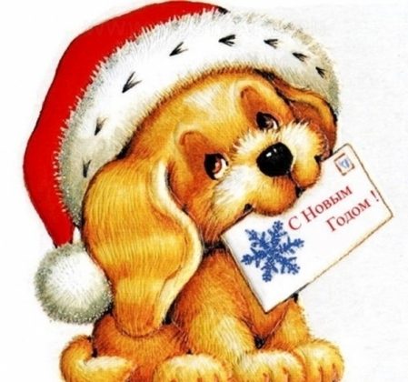 Картинки новогодней собаки к 2018 году (33 фото) 🔥 BipBap.ru