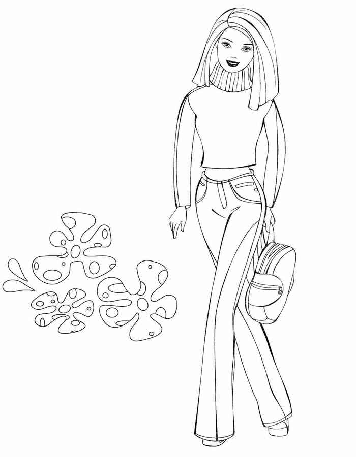 Картинки Барби для срисовки (25 фото) 🔥 BipBap.ru