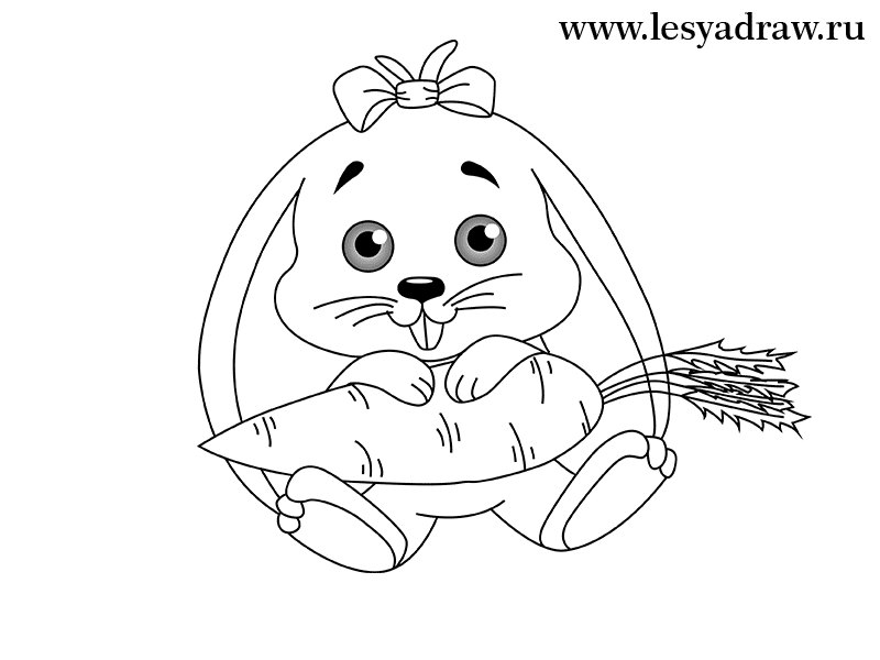 Милые картинки зайки для срисовки (110 фото) 🔥 BipBap.ru