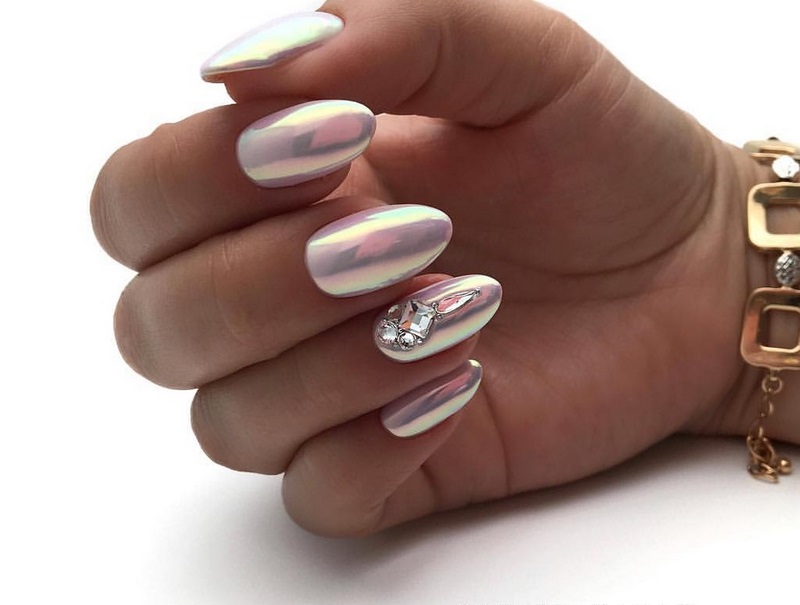 Самый красивый маникюр миндаль (100 фото) 🔥 BipBap.ru