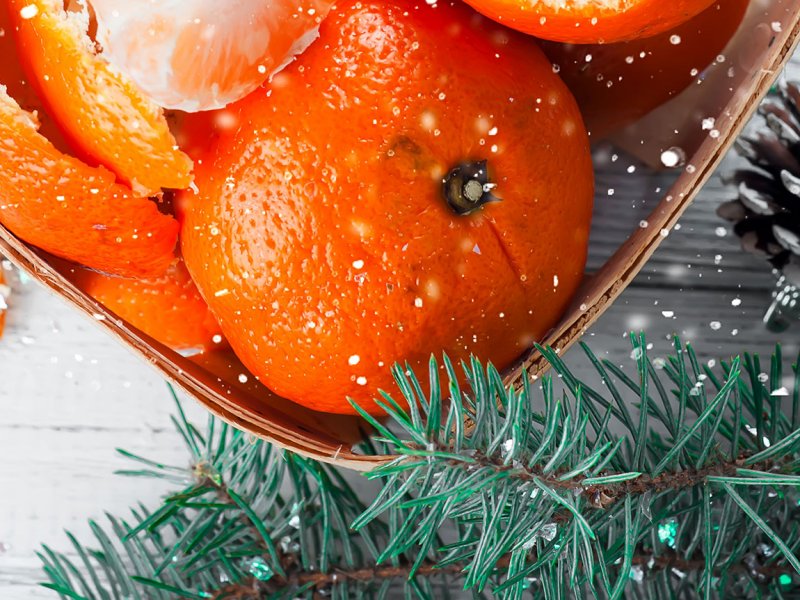 Мандарины на новогоднем столе (80 фото) 🔥 BipBap.ru
