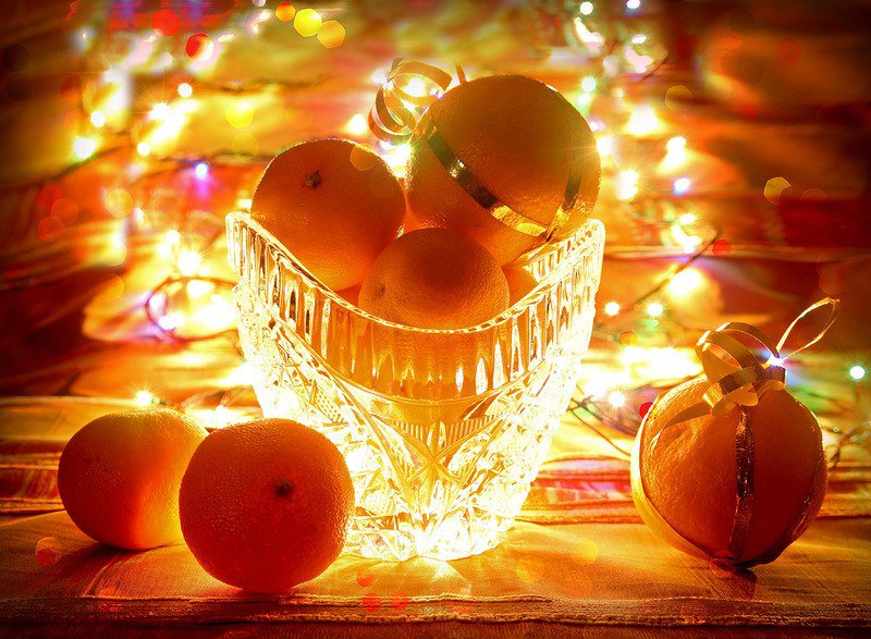 Мандарины на новогоднем столе (80 фото) 🔥 BipBap.ru