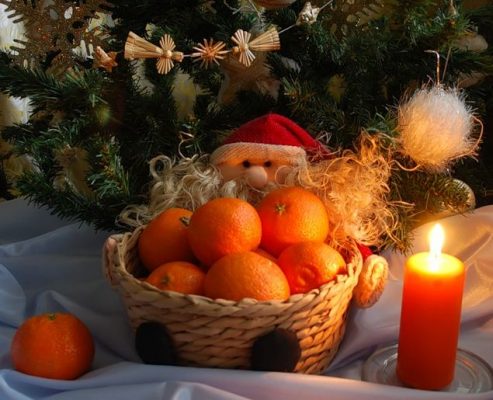 Мандарины на новогоднем столе (80 фото) 🔥 BipBap.ru