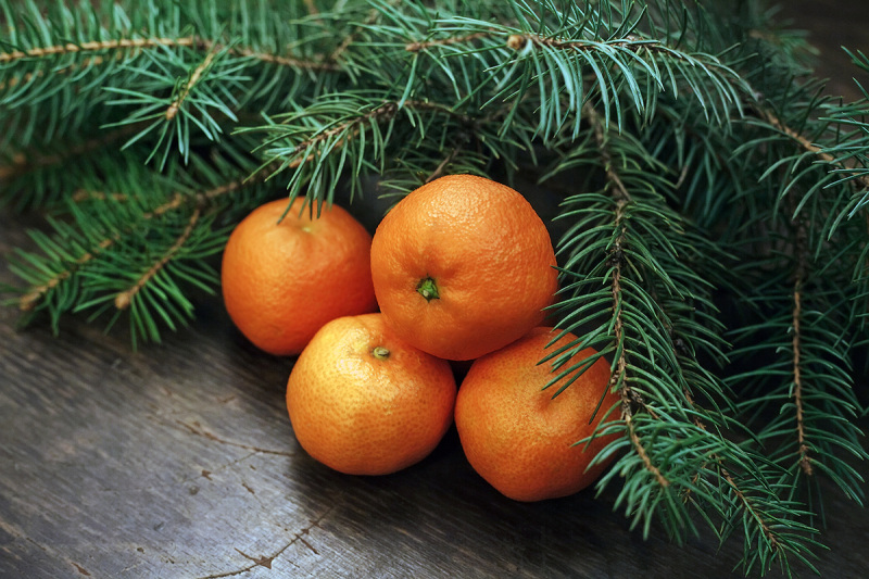 Мандарины на новогоднем столе (80 фото) 🔥 BipBap.ru
