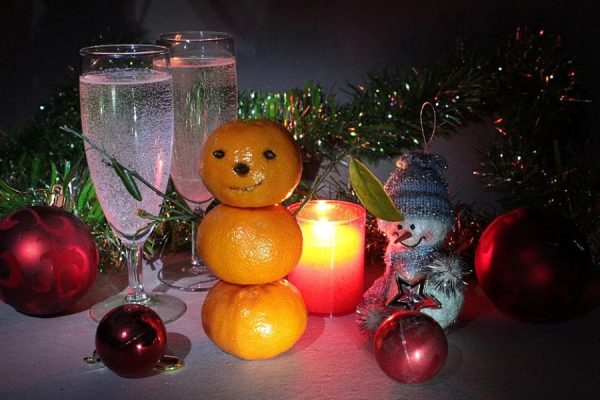 Мандарины на новогоднем столе (80 фото) 🔥 BipBap.ru