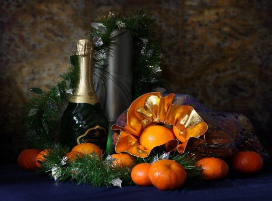 Мандарины на новогоднем столе (80 фото) 🔥 BipBap.ru