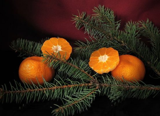 Мандарины на новогоднем столе (80 фото) 🔥 BipBap.ru