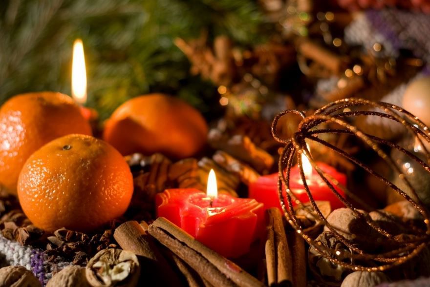 Мандарины на новогоднем столе (80 фото) 🔥 BipBap.ru