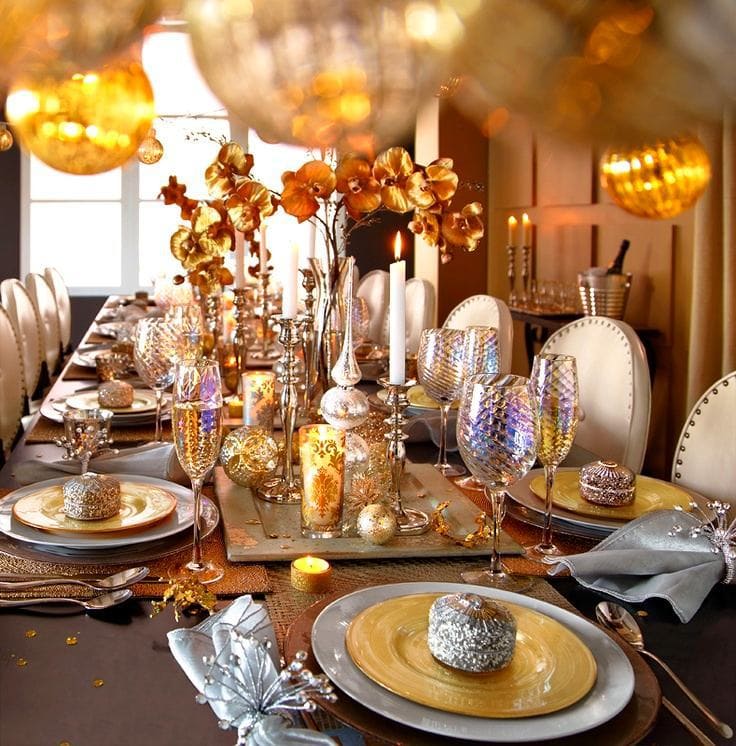 Самые красивые новогодние столы (100 фото) 🔥 BipBap.ru