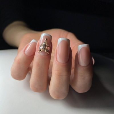 Короткие нюдовые ногти квадрат (100 фото) 🔥 BipBap.ru