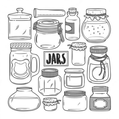 Трафареты стеклянной банки (120 фото) 🔥 BipBap.ru