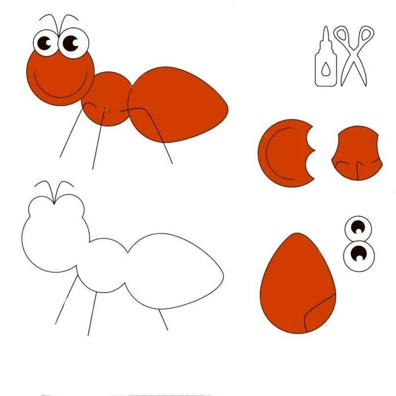 Шаблоны для аппликаций из бумаги (130 фото) 🔥 BipBap.ru