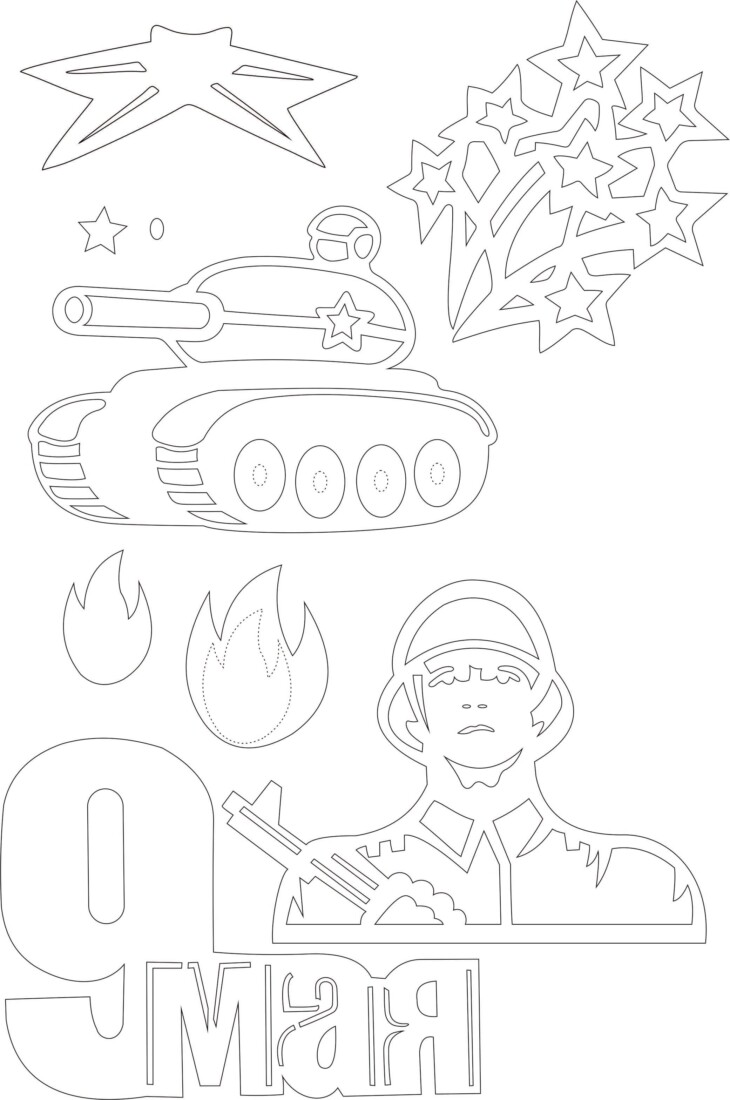 Шаблоны поделок к 9 мая (98 фото) 🔥 BipBap.ru