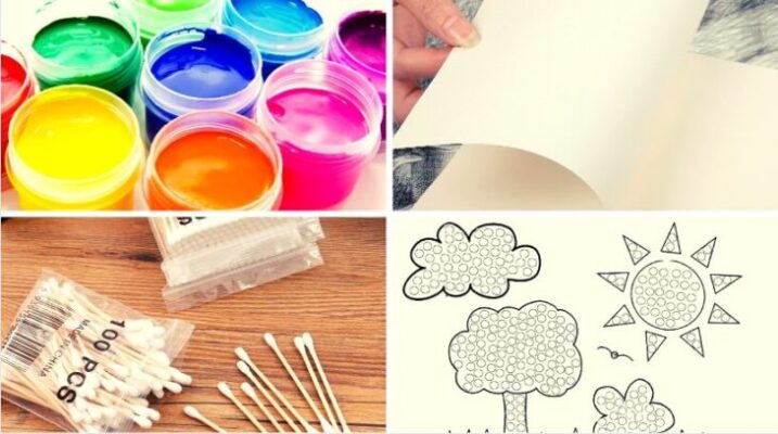 Шаблоны для рисования ватными палочками для детей (90 фото) 🔥 BipBap.ru