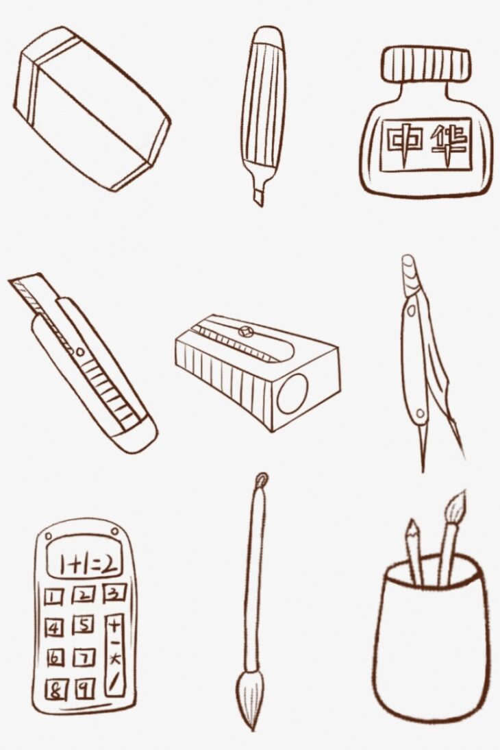 Вытынанки школьные принадлежности (160 фото) 🔥 BipBap.ru