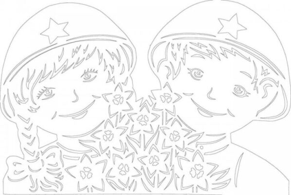 Вытынанки мальчик и девочка (60 фото) 🔥 BipBap.ru