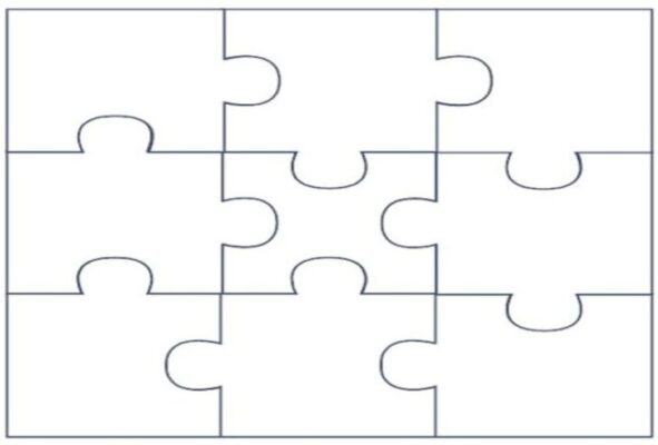 Трафареты пазлов (143 фото) 🔥 BipBap.ru