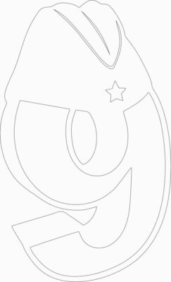 Шаблоны буквы 9 мая для вырезания (64 фото) 🔥 BipBap.ru